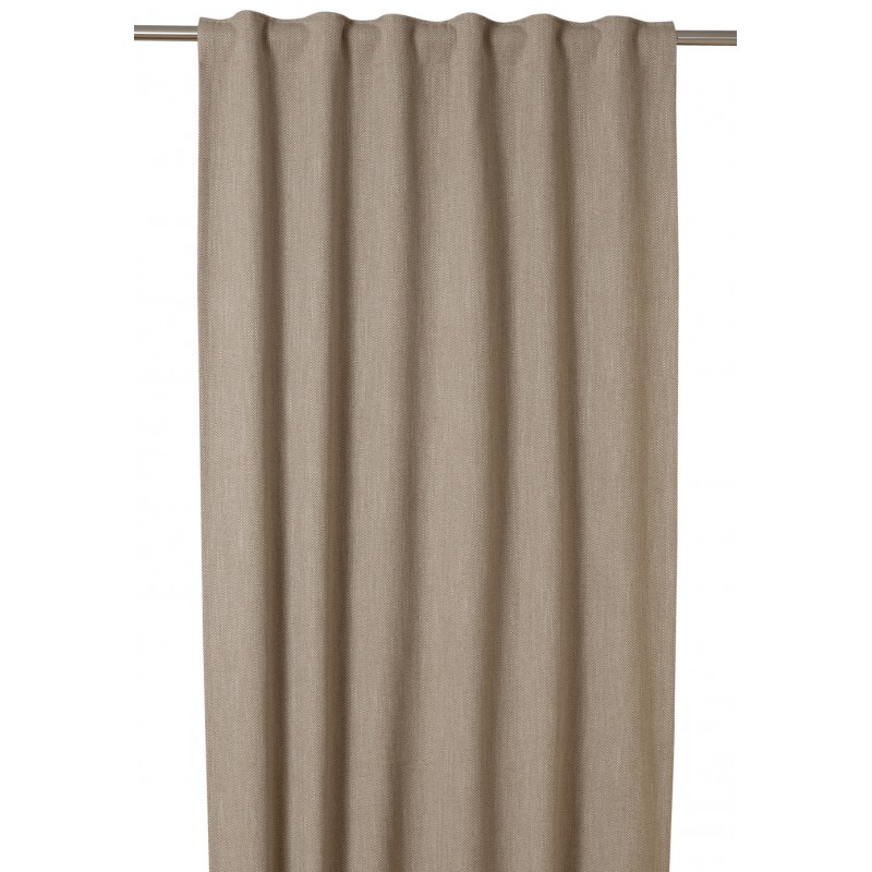 Rideau prêt à poser ruban à passants corde Charles en viscose