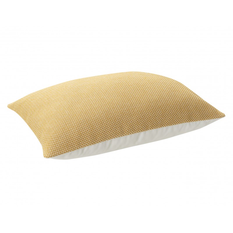 Coussin rectangle jaune Tesselle en coton hc869